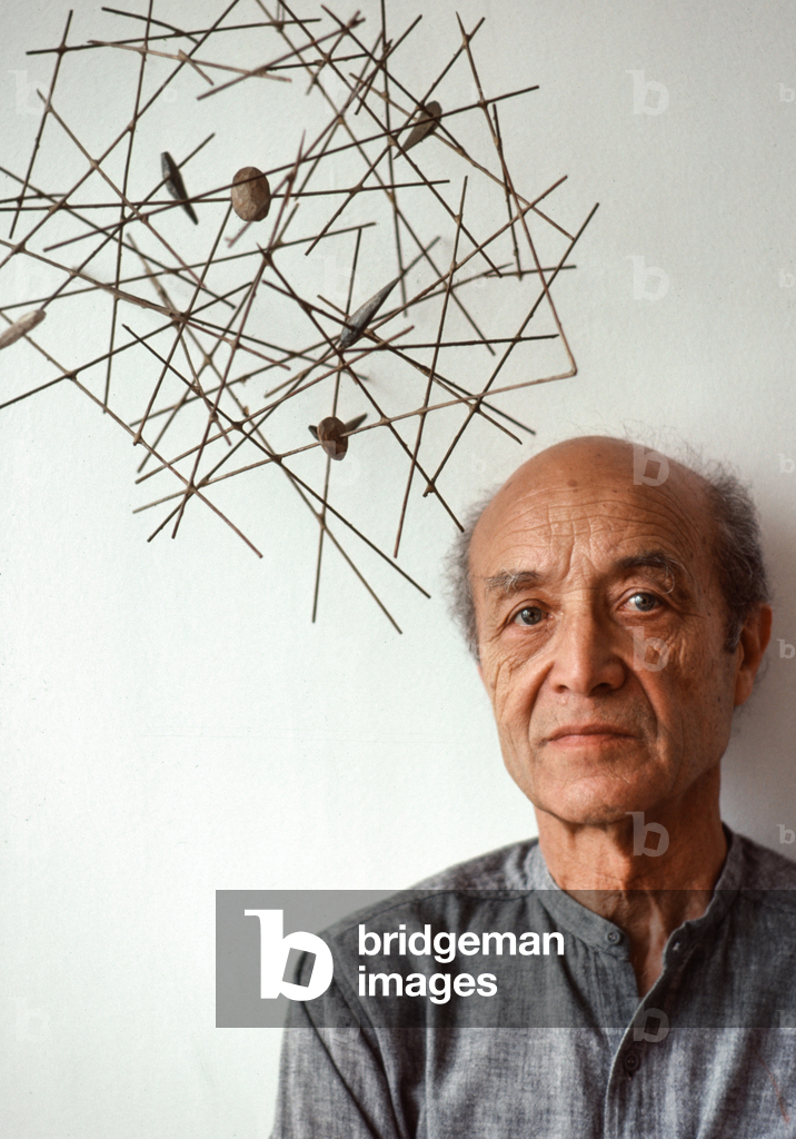 Image of Portrait of artist Isamu Noguchi soon after opening his museum ...