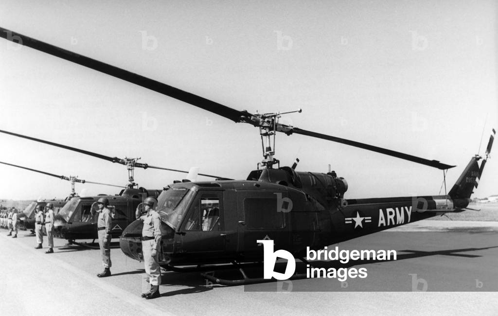 Image of Helicopter of the US army with jet propulsion presented