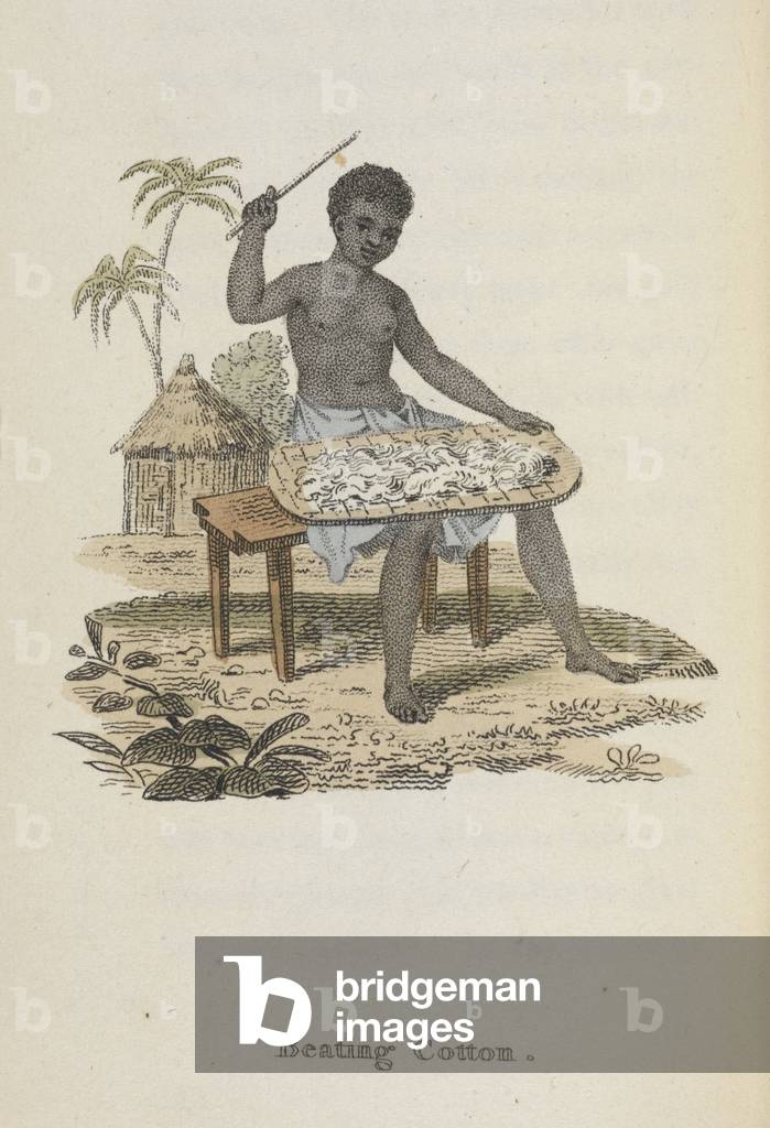 Image of Beating cotton.