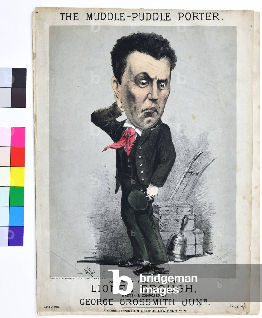 Image of Muddle-Puddle Porter, 1877 (tinted litho on paper) by Concanen ...