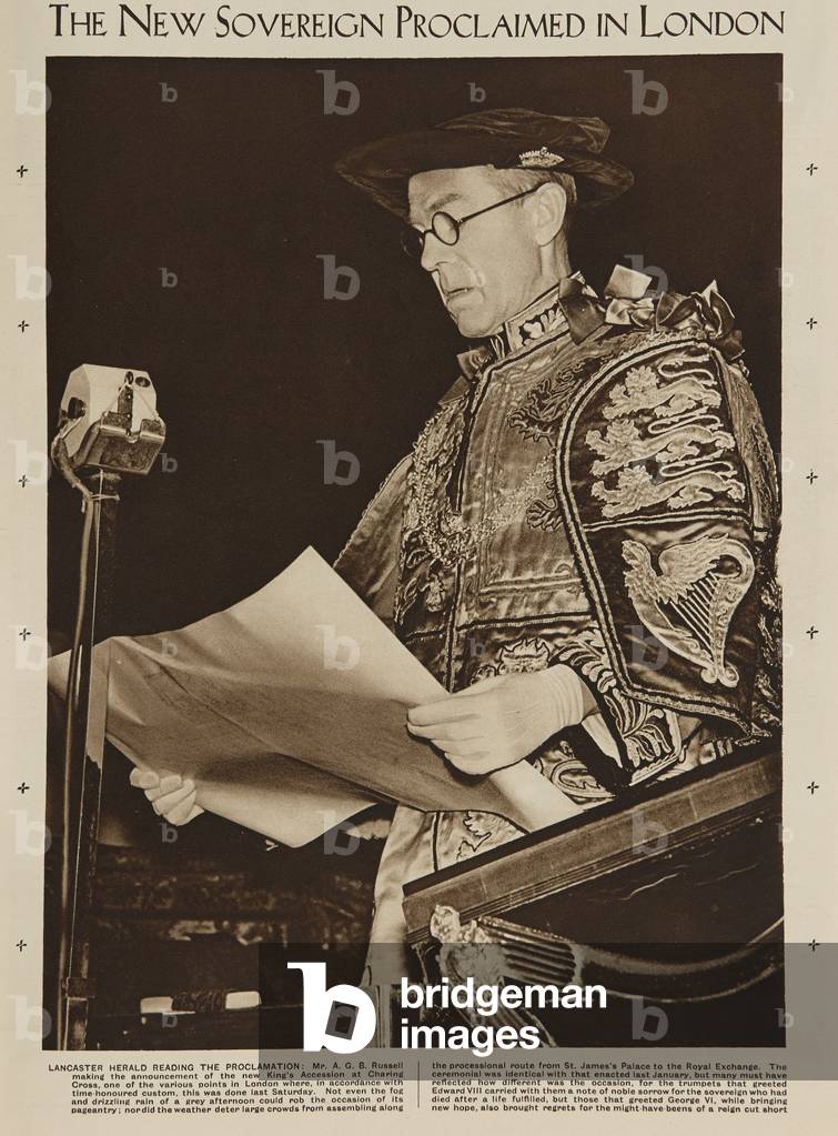 Image of The Proclamation of Accession of King George VI, 1936