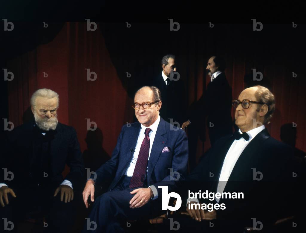 Image of French historian Alain Decaux at the Grevin museum, for the
