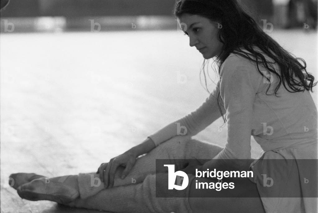 Image of Carla Fracci in rehearsal, Teatro alla Scala, Milan, Italy ...