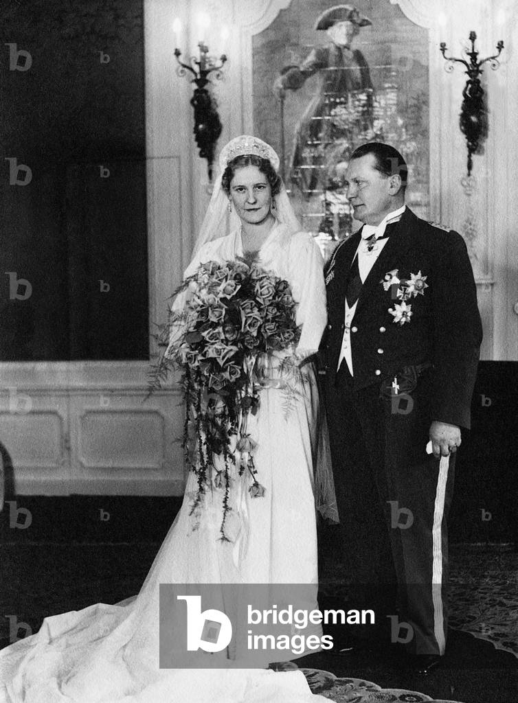 Image of Hermann Goring with wife Emmy Goring, born Emmy Sonnemann, 1935