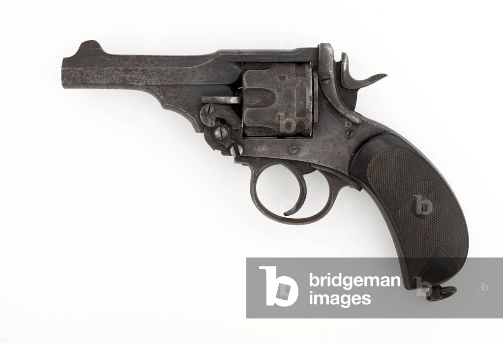 Image of Webley Mk IV revolver, .455 inch presented to Trooper Thomas ...