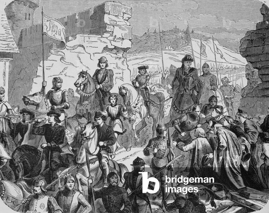 Image of On January 11, 1383, returning from a military campaign in