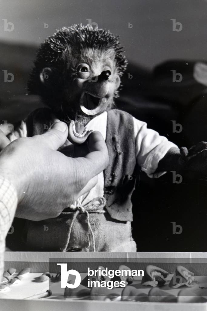 Image of Shooting on the set of the puppet movie The Rabbit