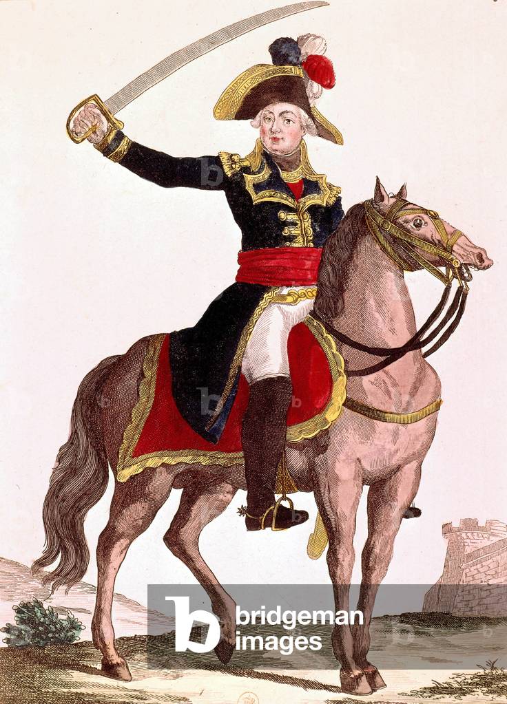 Image of French officer Jacques Francois Menou (1750-1810), chief ...