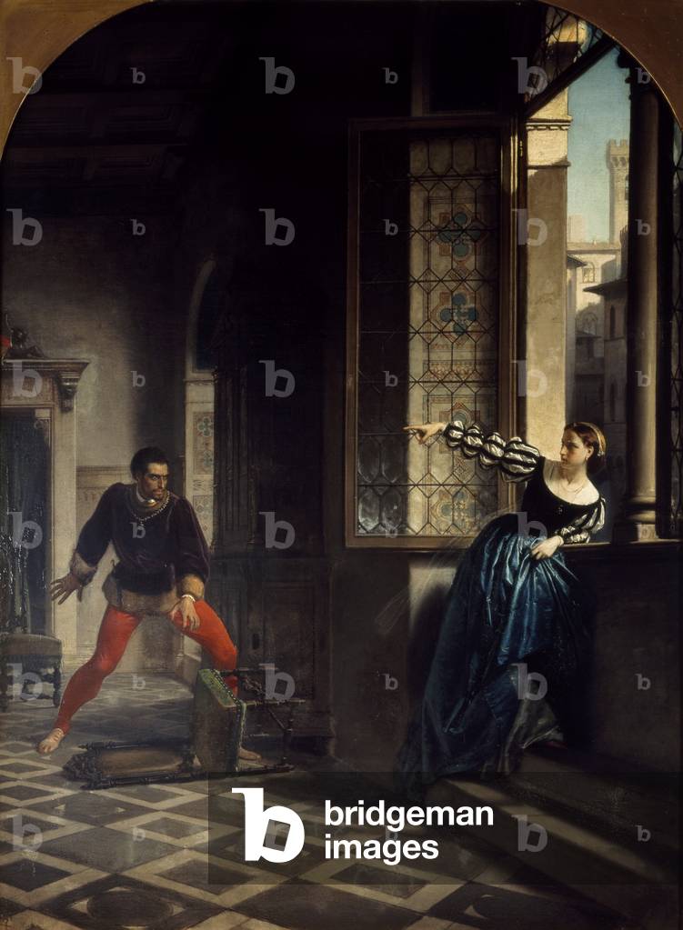 Image of Luisa Strozzi and Alessandro de Medici, by Alessandro Focosi ...