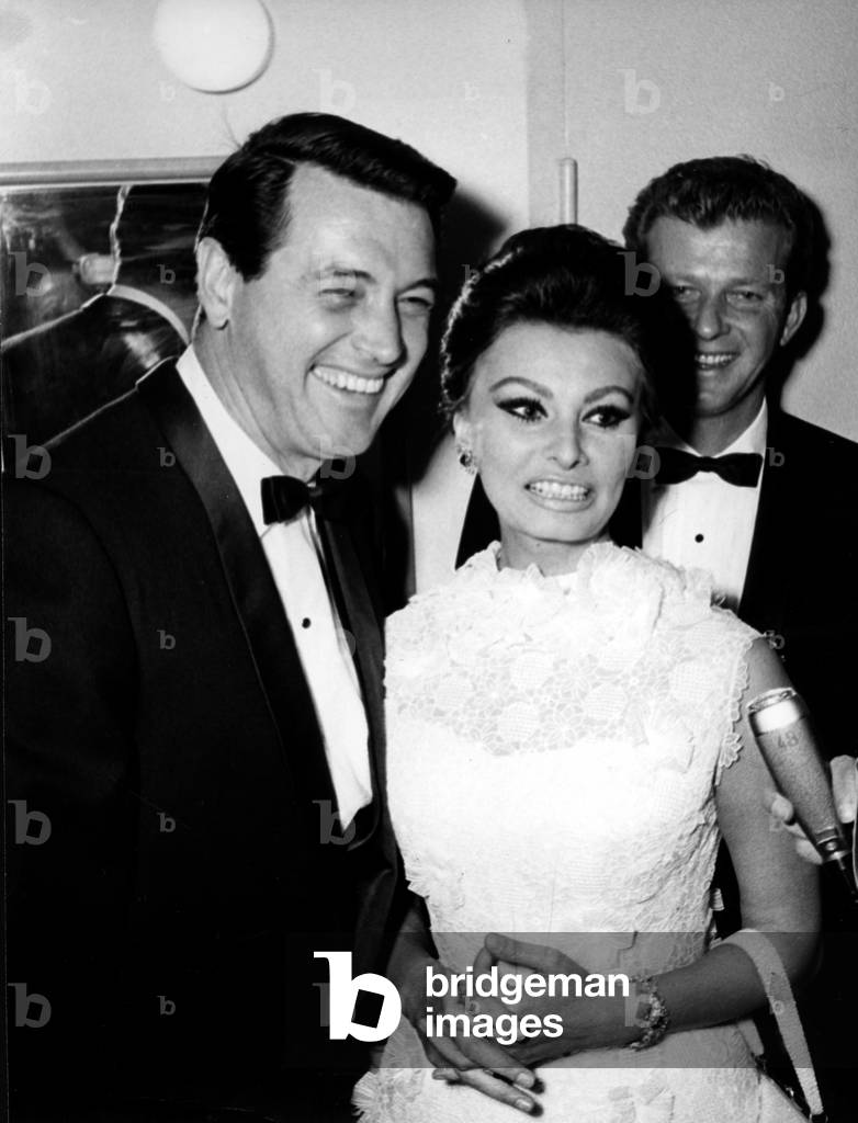 Image of Rock Hudson and Sophia Loren at the Bambi Awards, 1965