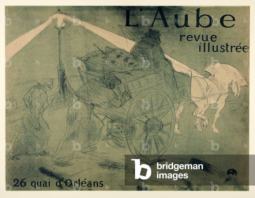 Image of L Aube, revue illustrée, 26 quai d Orléans, pub. 1896 (colour ...