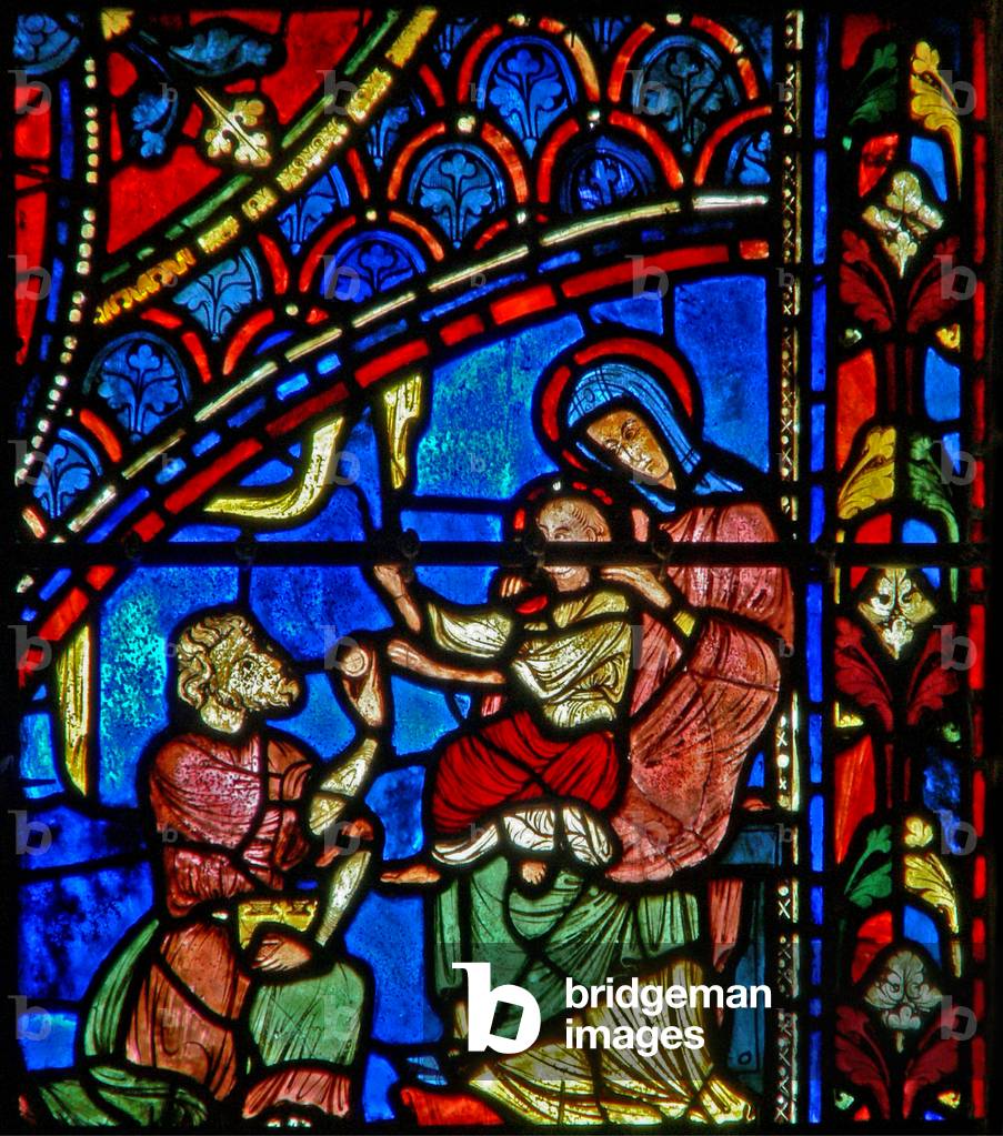 Image of Adoration of the Magi (w28b) (stained glass) by French School ...