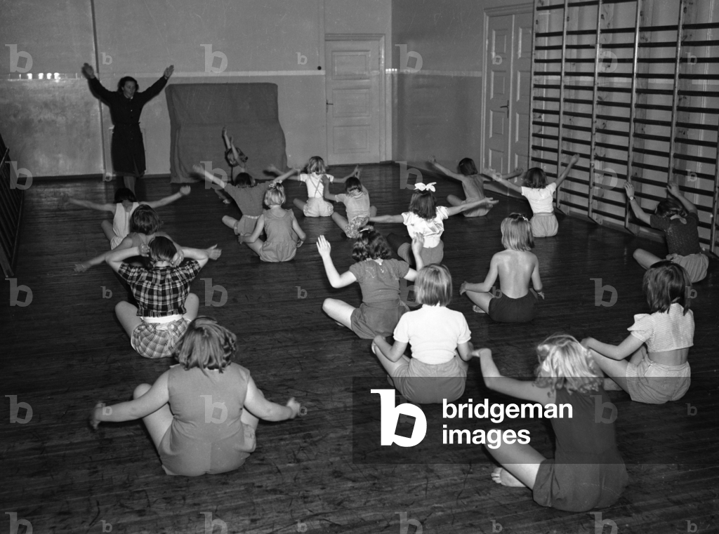 Image of Oslo 19470111 A day at Bjølsen school. Nationwide drawing ...