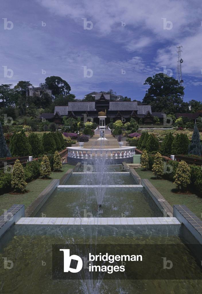 Image of Fountain in gardens of Melaka Sultanate palace, now Budaya Museum,