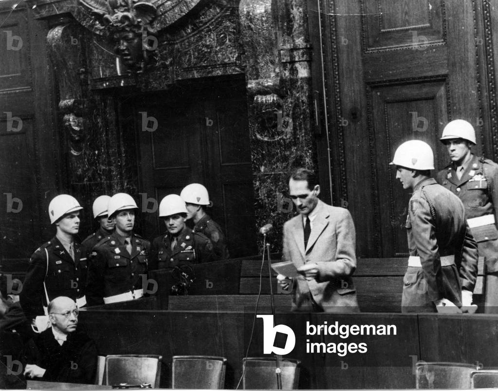 Image of Nuremberg Trials 1946 - Defendant Hess by Khaldei, Yevgeny ...