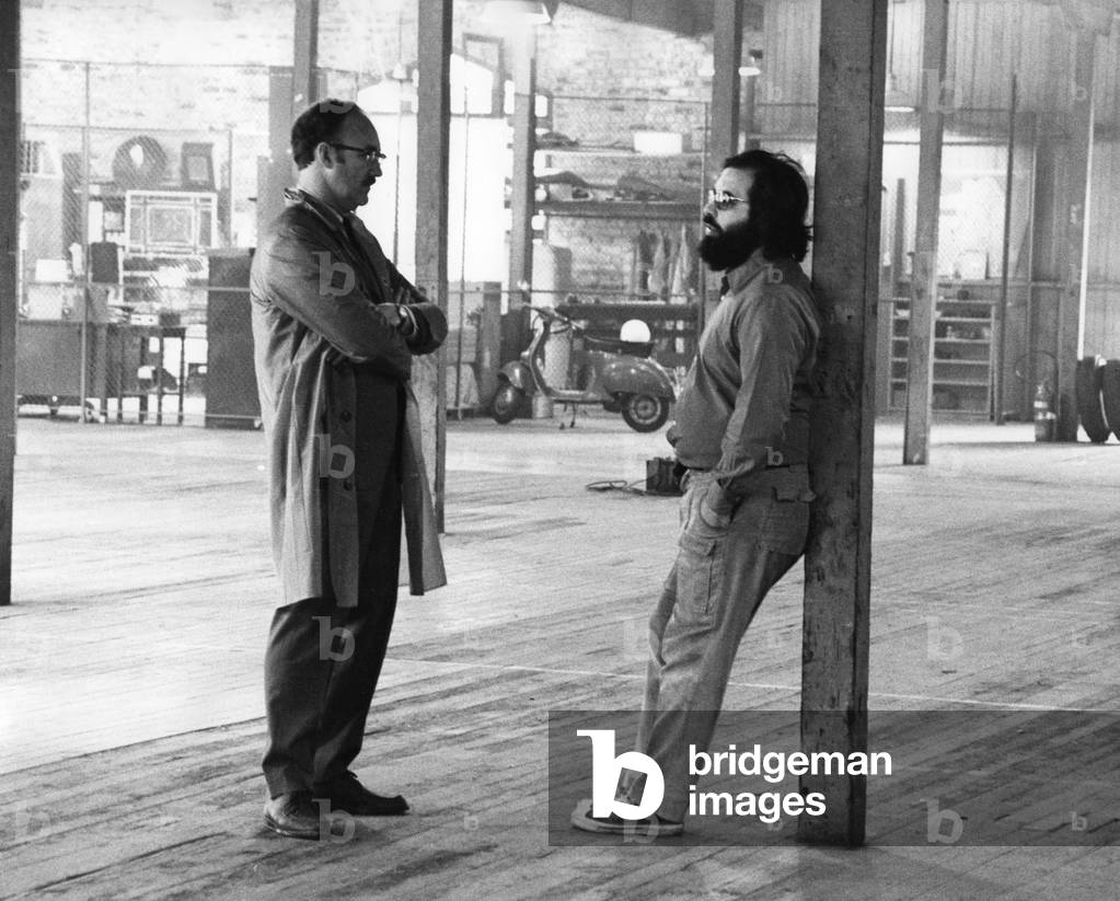 Image of On The Set, Francis Ford Coppola With Gene Hackman., The