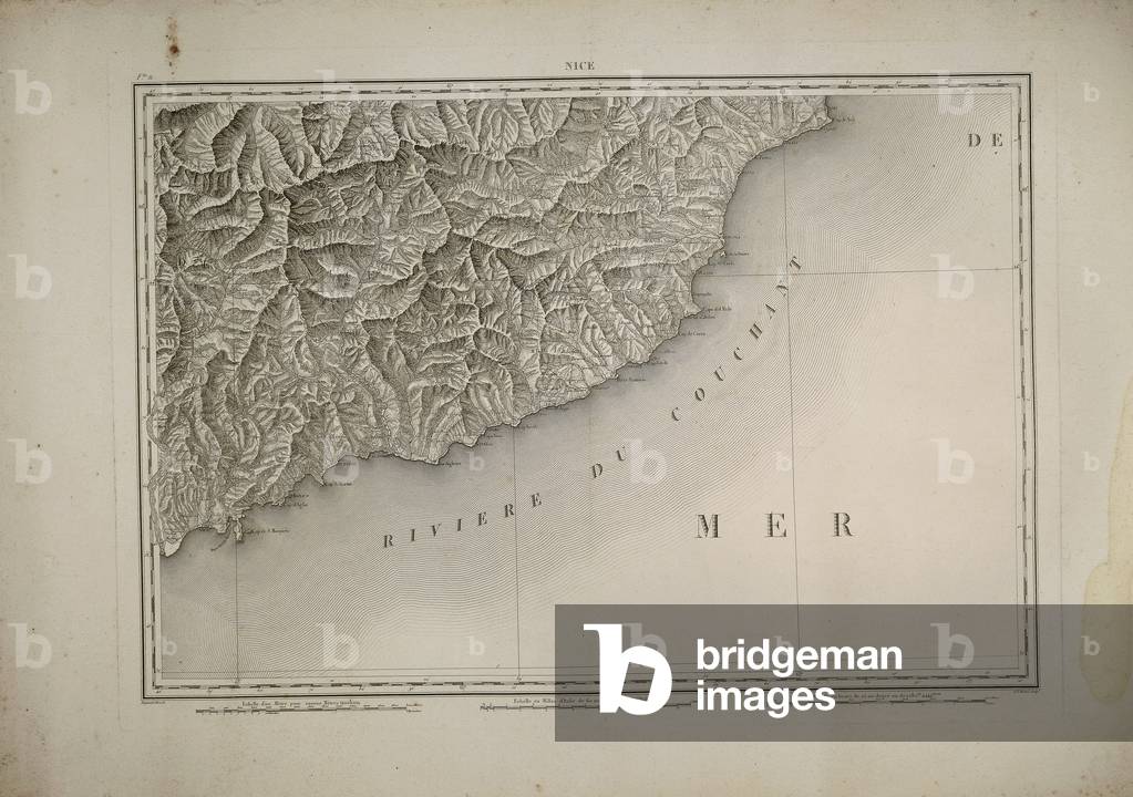 Image of Territory of Nice. Map by Jean Baptiste Raymond from military