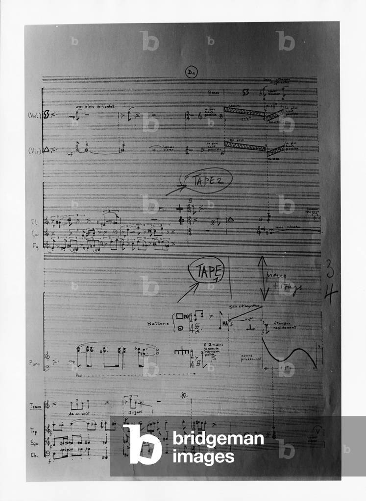 Image of Votre Faust, a page of the handwritten score by Henri