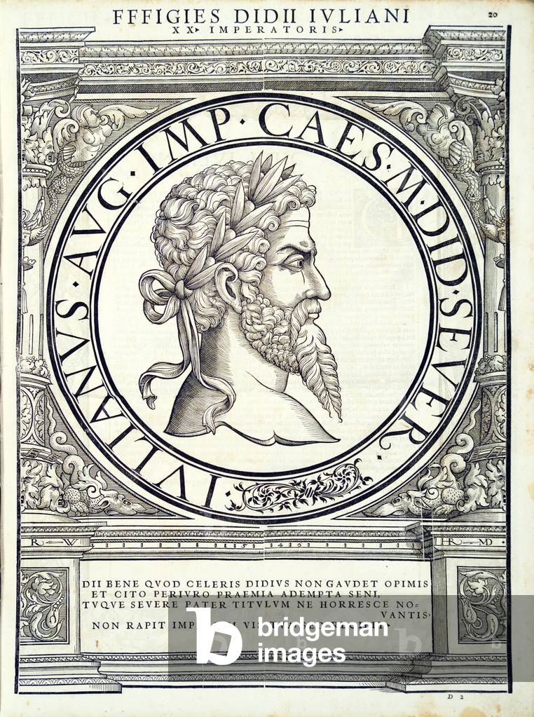 Image of Didius Julianus, illustration from 'Imperatorum romanorum ...