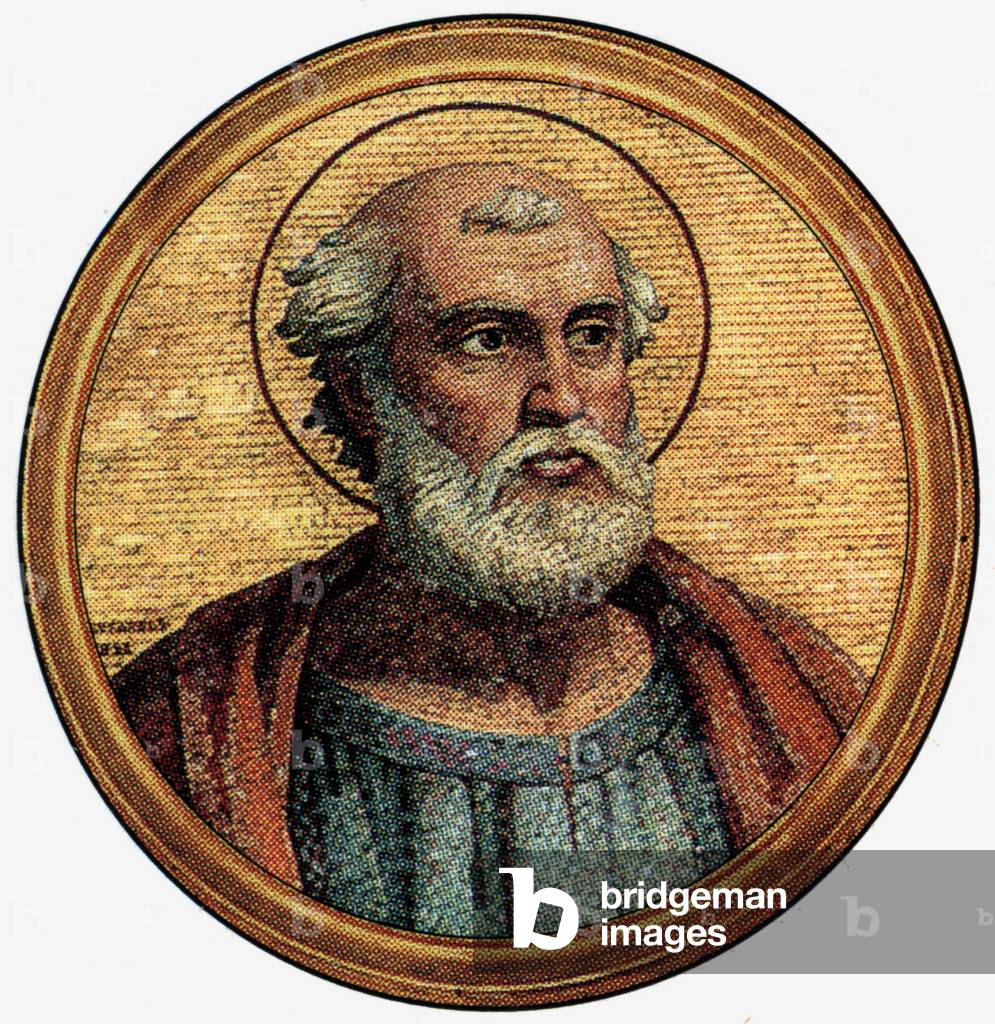 Image of Gelasius 1st, pope in 492-496, after a medalion of the