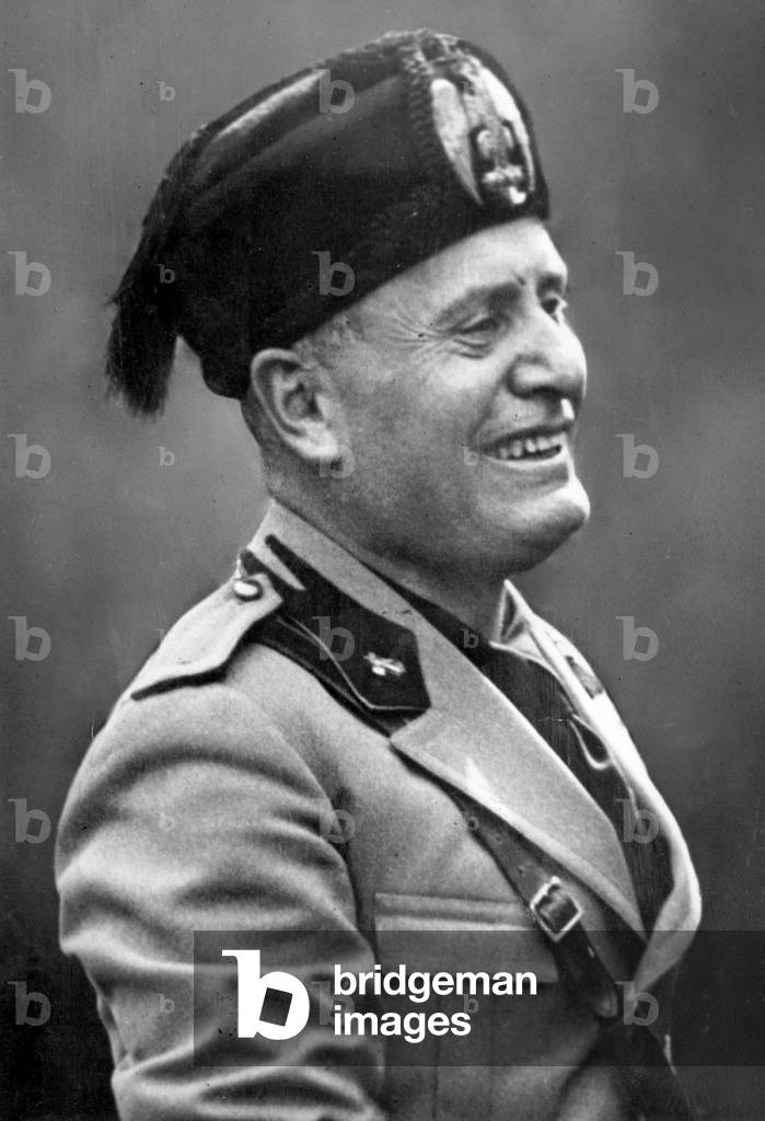 Image Of Benito Mussolini 1937 Bw Photo 