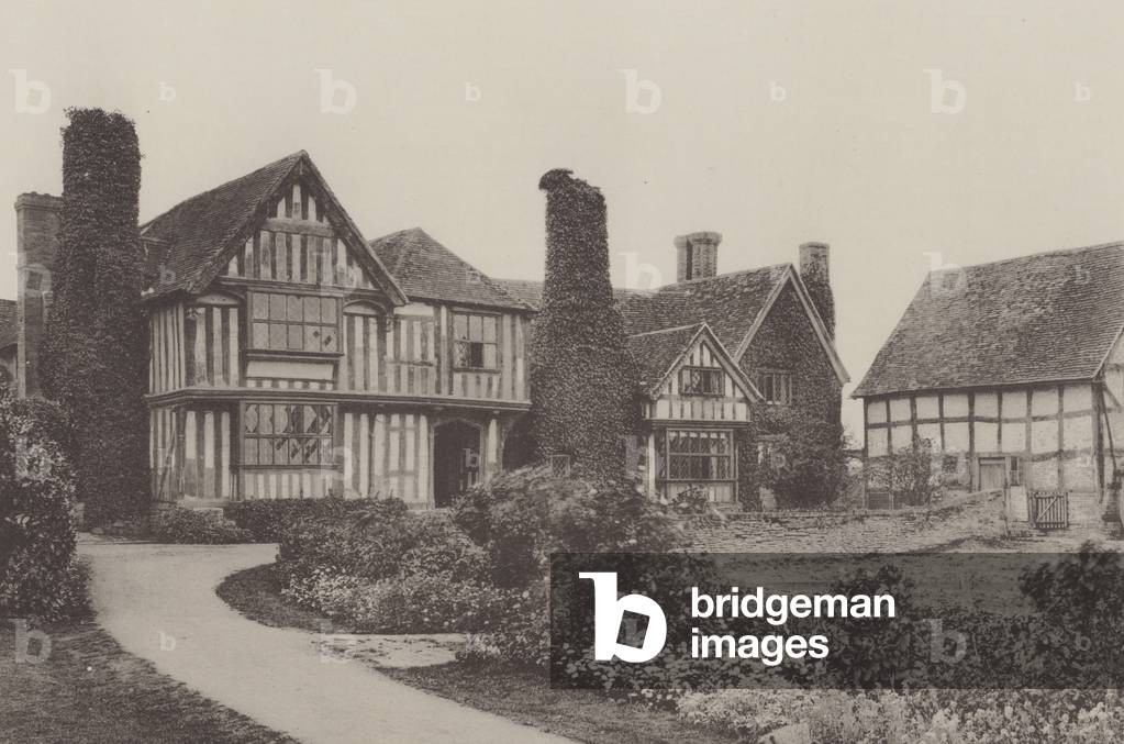 Image of The North Front, Eastington Manor House (b/w photo) by English ...