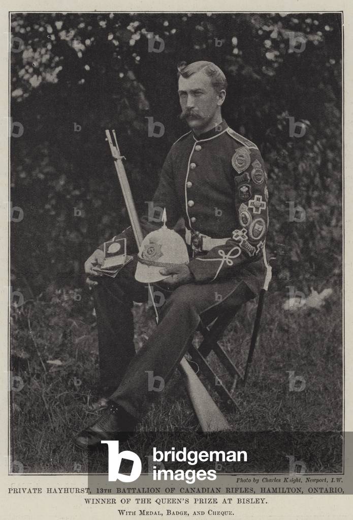 Private Hayhurst, 13th Battalion of Canadian Rifles, Hamilton, Ontario ...