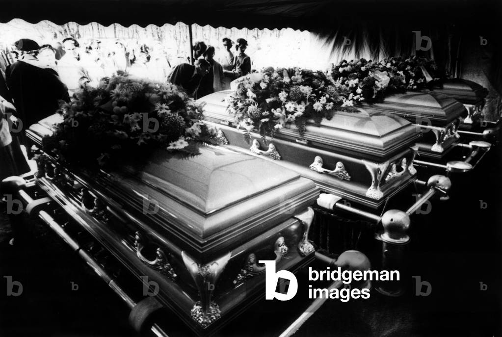 Image of High school classmates of Nancy and Kenyon Clutter, look on