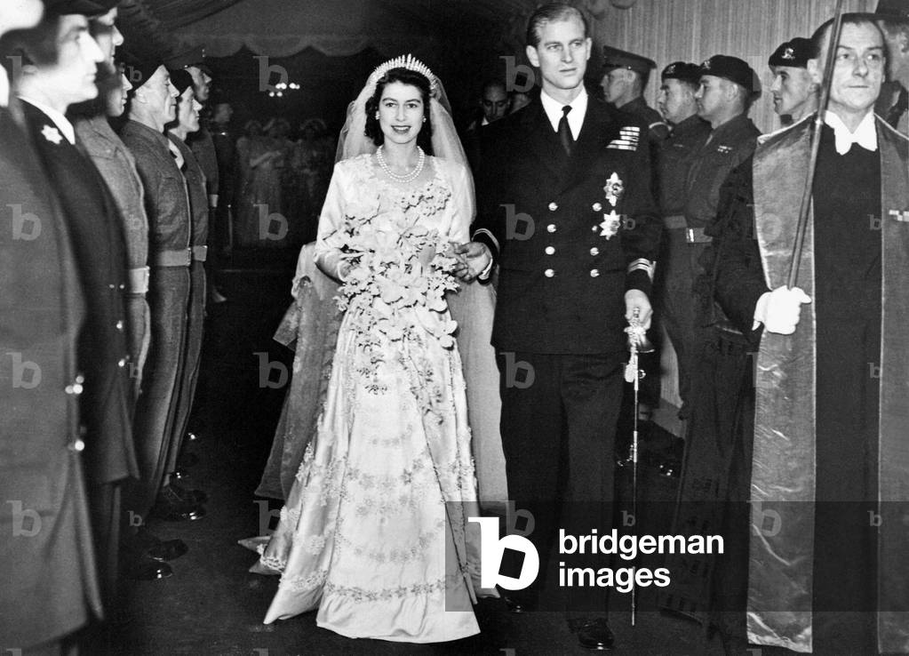 Queen Elizabeth II, Princess Elizabeth marries Prince Philip 20 November 1947 The happy couple ...