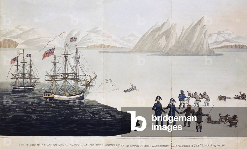 Image of First contact with the natives, John Ross meets some Inuits
