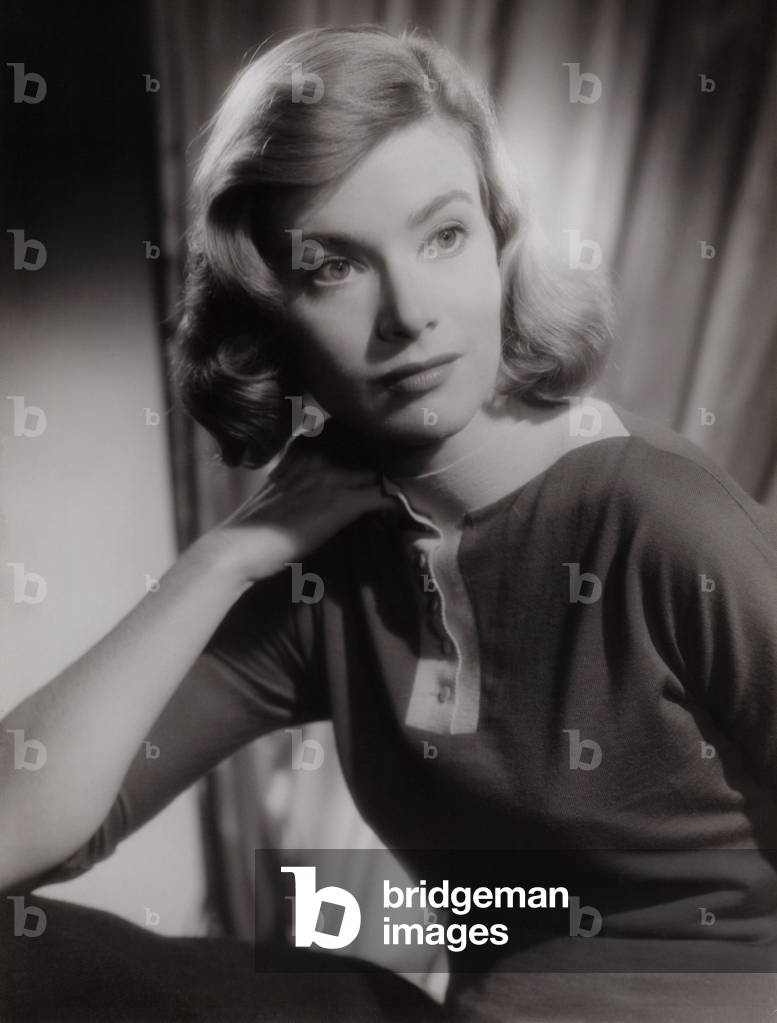 Image of Swiss actress Elisabeth Mueller, Germany late 1950s (b/w photo)