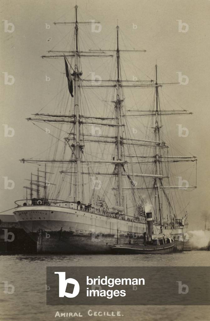 Image of Amiral Cecille, French Bounty Ship (b/w photo) by English ...