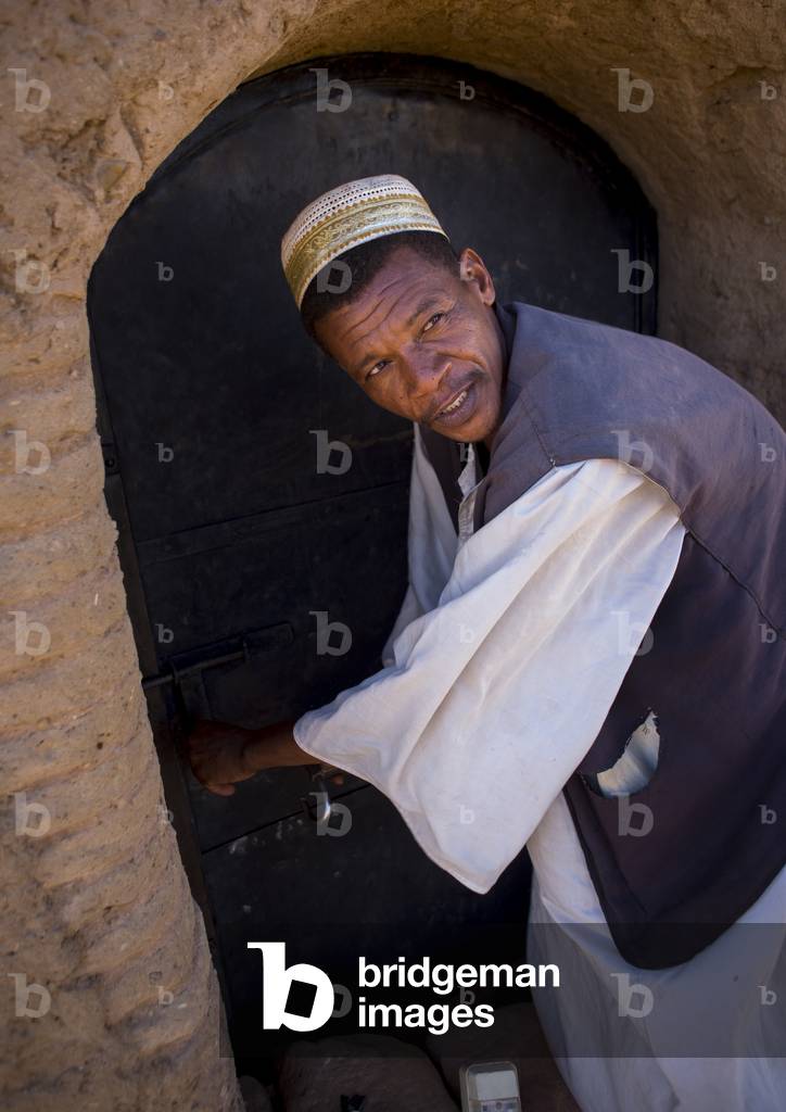 Image of Guard at The Tomb of Qalhata, El Kurru, Fourth Cataract,