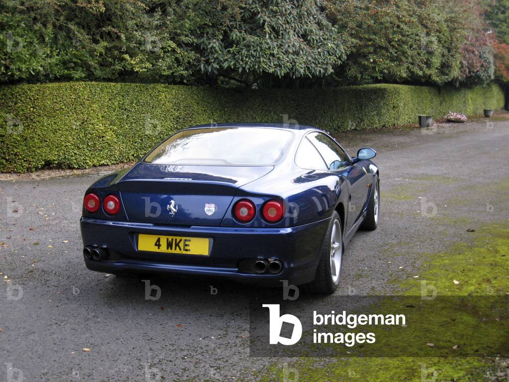 Image of The rear of a Ferrari 550 Maranello, 2000 (photo)