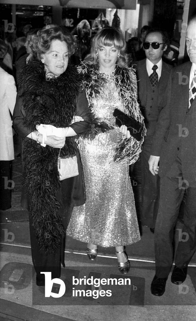 Image of Romy Schneider and her mother Magda at Lido, Paris, 19