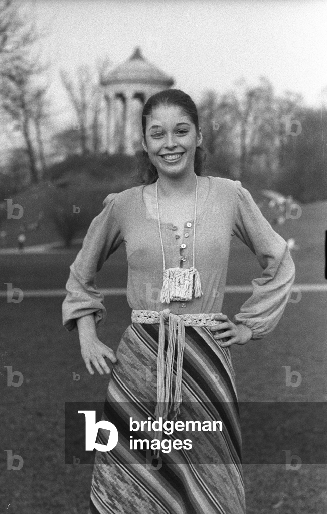 Image of Olivia Pascal 1957 as Olivia Gerlitzki Munich, actress English Garden,