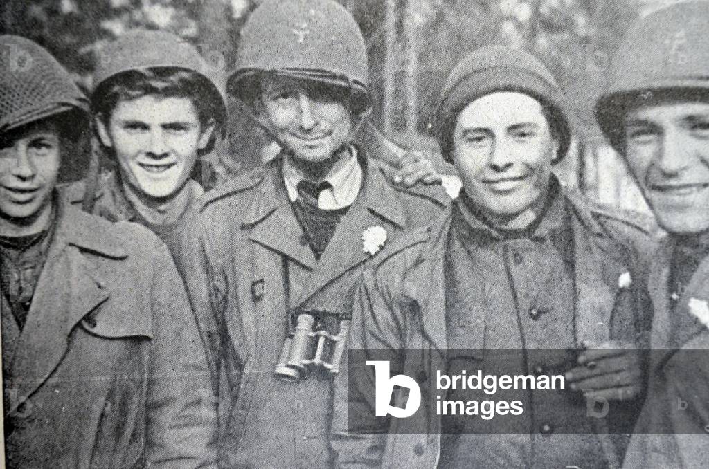 Image of World war two: French soldiers during the liberation battles in