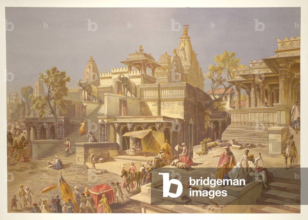 Image of The temple of Juggernauth, Oodeypore. A view of the temple