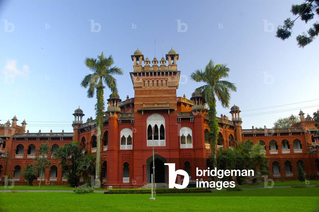 Image of Curzon Hall of Dhaka University. Curzon Hall was built to