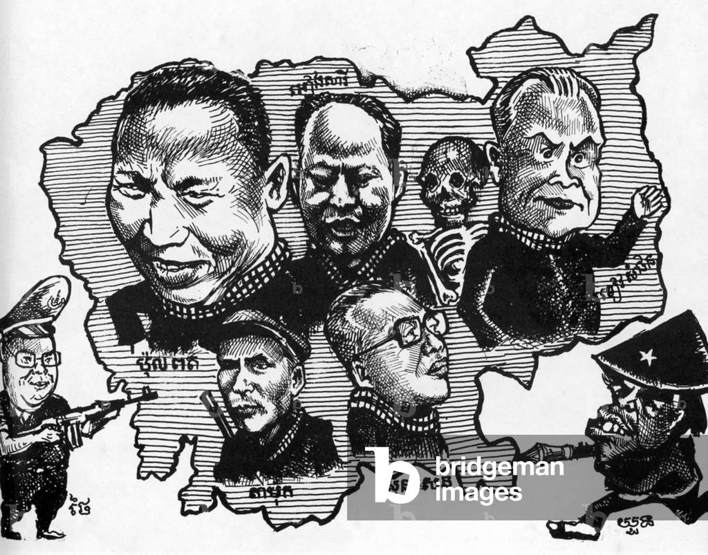Image of Cambodia: the Khmer Rouge leadership including Pol Pot, Ieng ...
