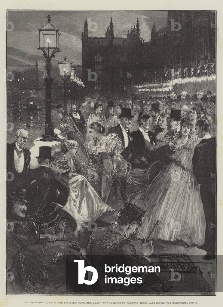 Image of The Reception given by the Speaker's Wife, Mrs Gully, at by ...