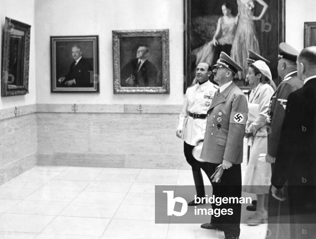 Image of Adolf Hitler in the House of German Art in Munich,