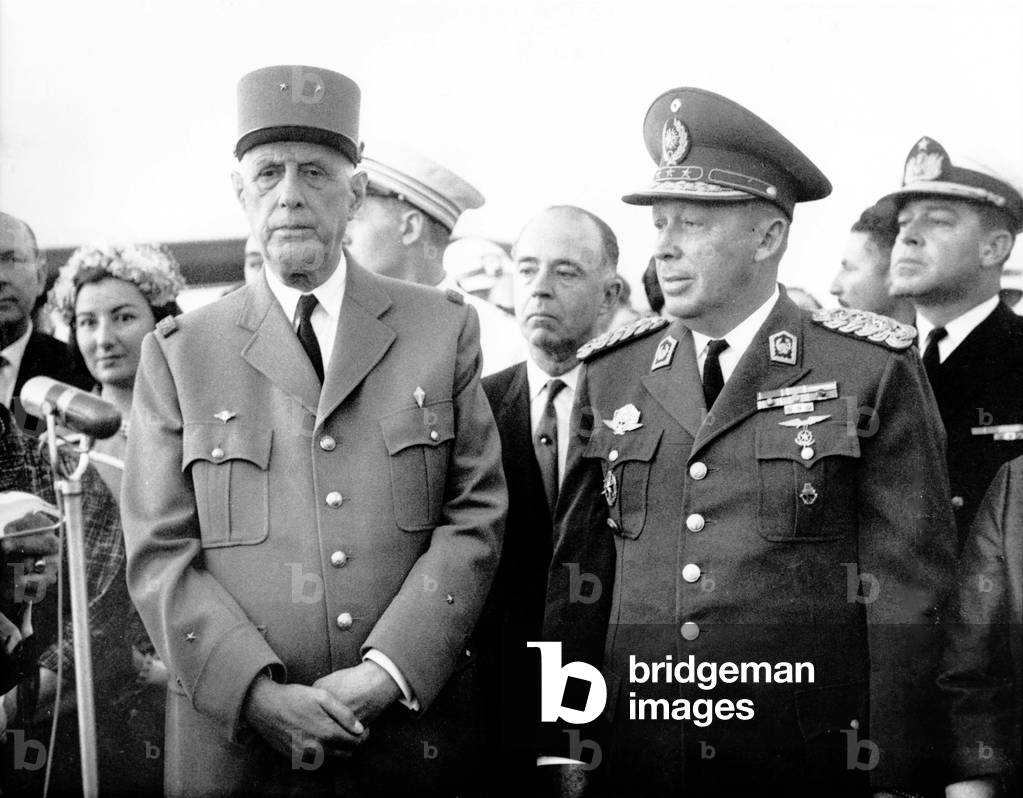 Image of General de Gaulle and General Stroessner, Asuncion, Paraguay 6 ...