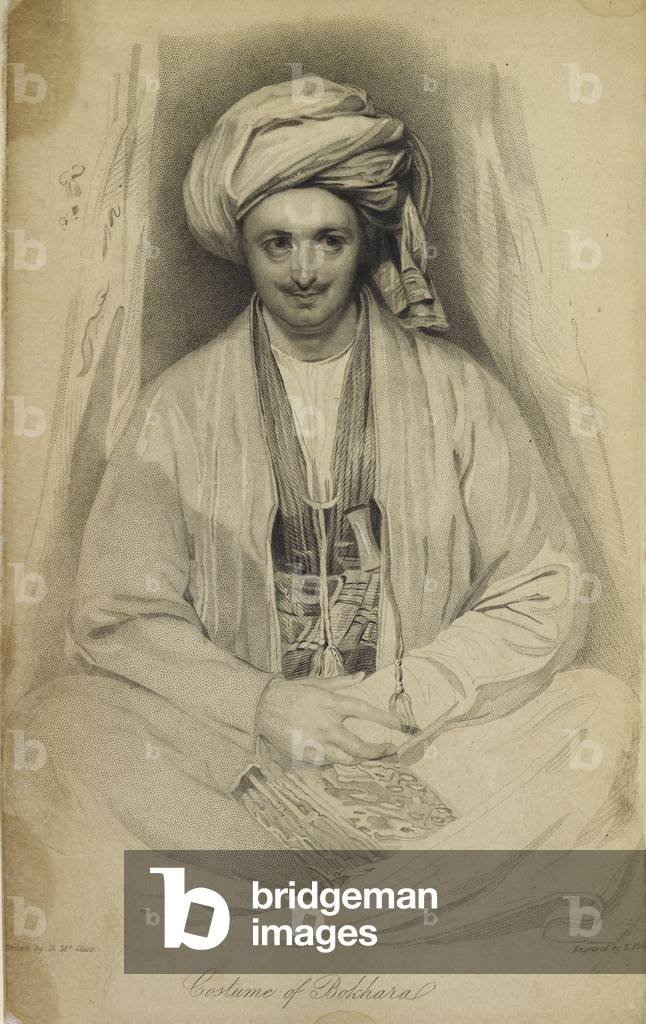 Image of Costume of Bohhara'. Portrait of the author, Sir Alexander Burnes,