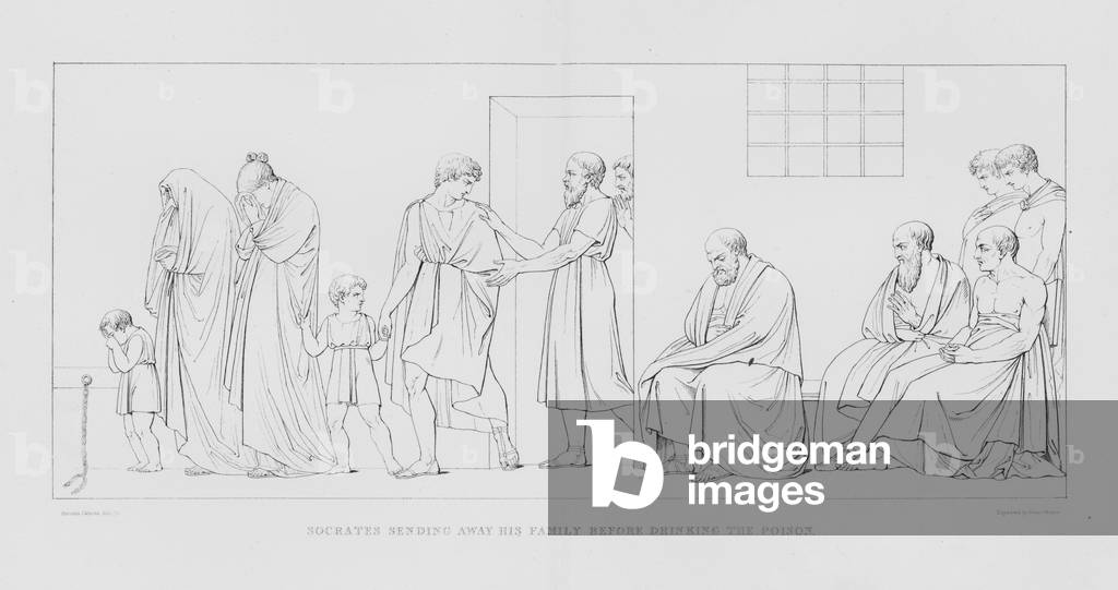 Image of Antonio Canova: Socrates sending away his Family before ...