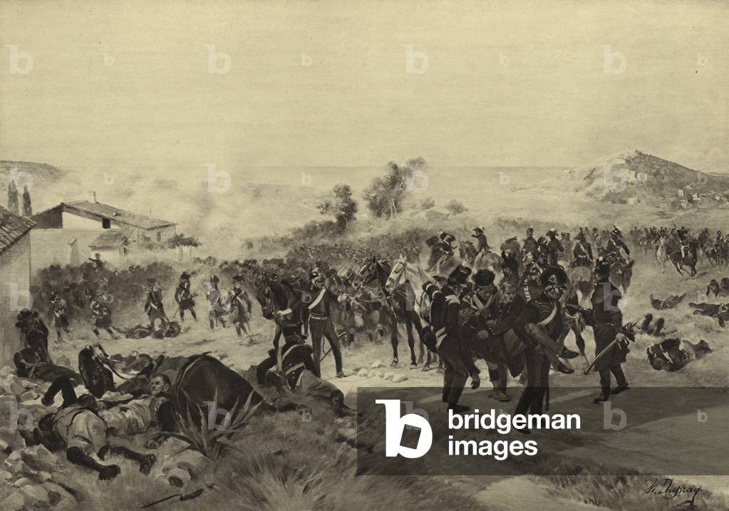Image of Battle of Corunna, 1809 (gravure) by Dupray, Henri-Louis (1841 ...