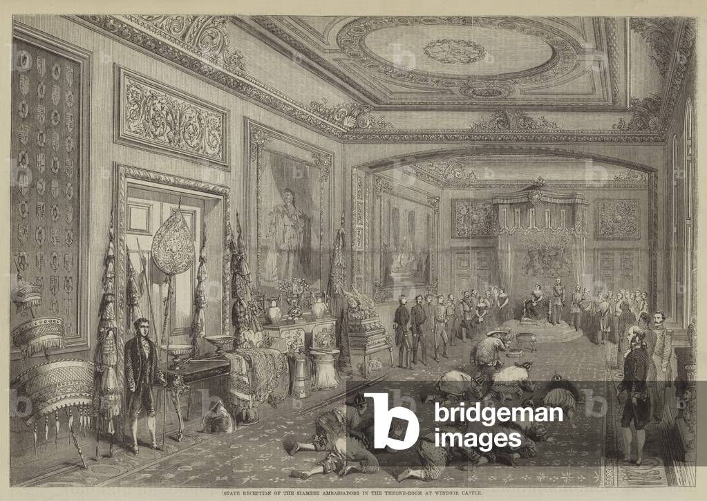 Image of State Reception of the Siamese Ambassadors in the Throne-Room ...