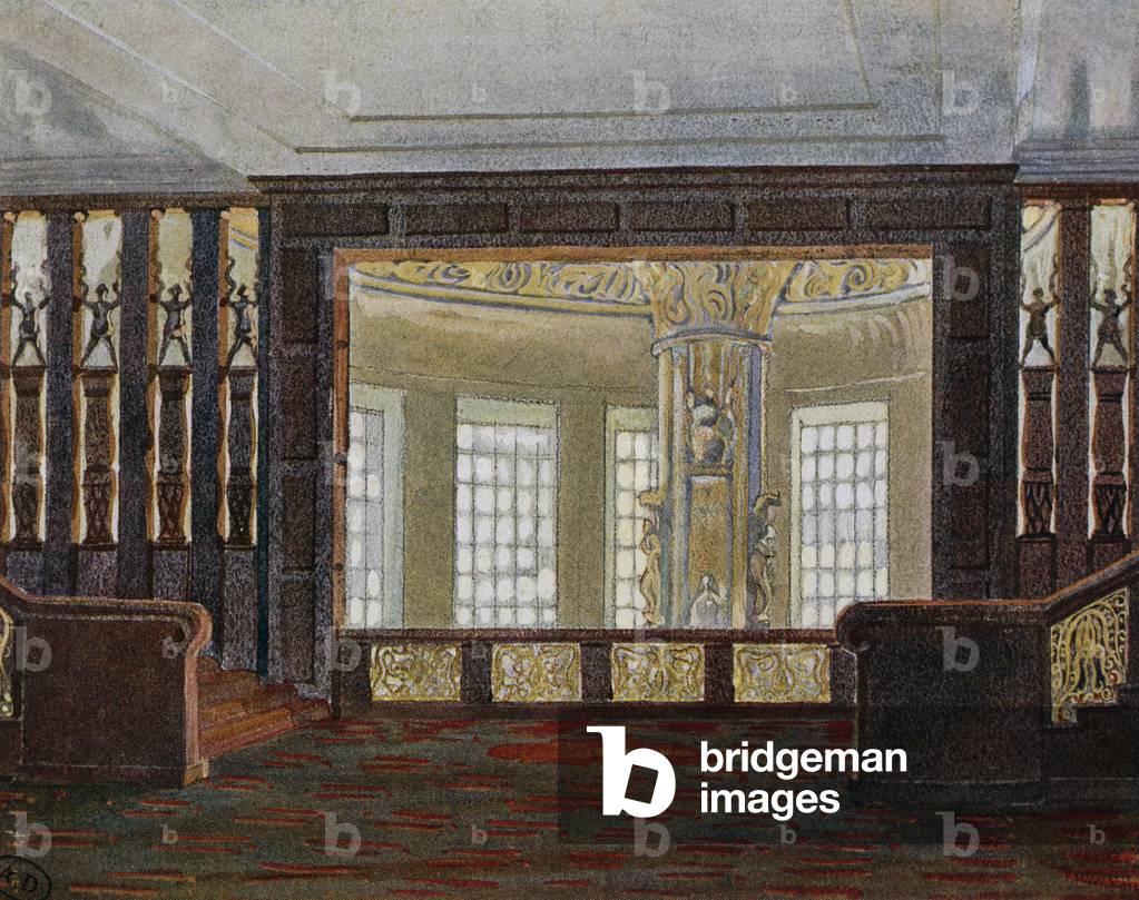 Image of Stairs and vestibule, by Johann Emil Schaudt (1871-1957 ...