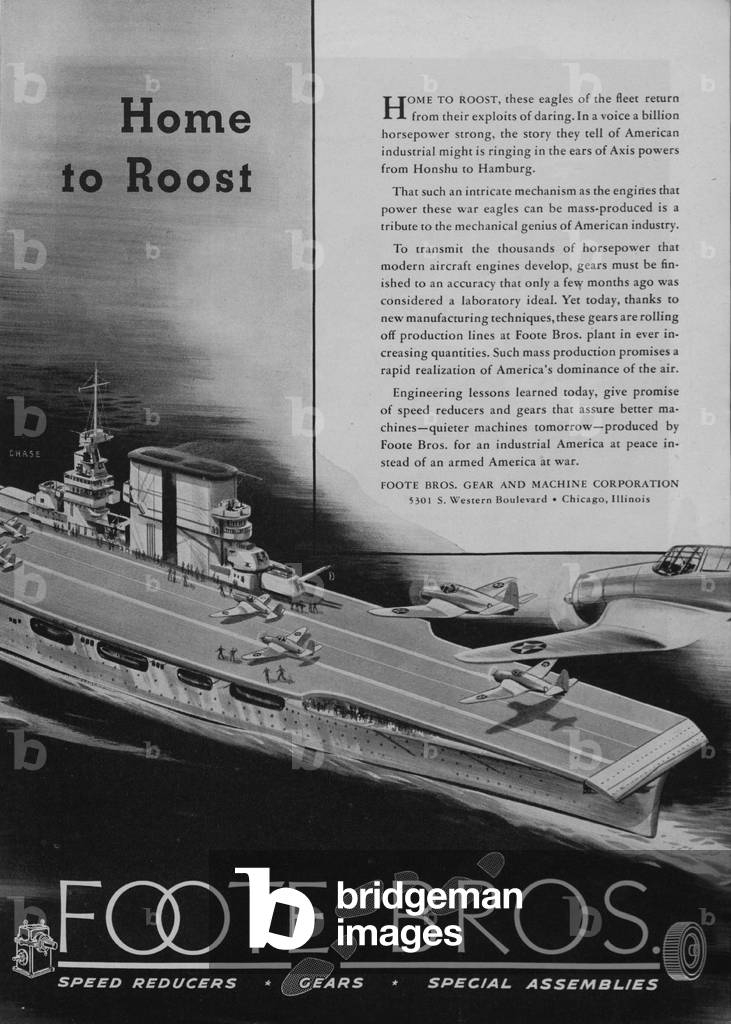 Image of World War II Advertisement - Foote Bros. Gear And Machine