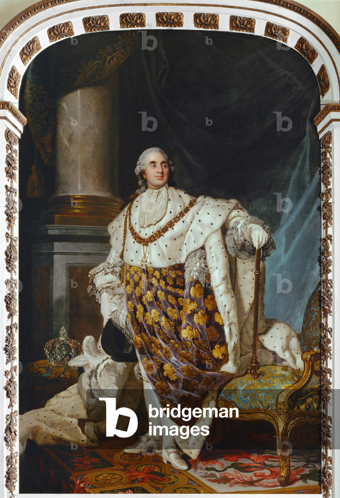 Image of Louis XVI, in coronation robes (painting on canvas) by ...